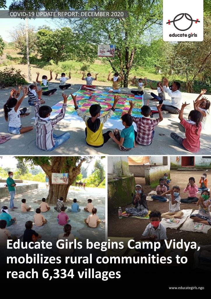 COVID UPDATE REPORT - DECEMBER 2020 - Educate Girls